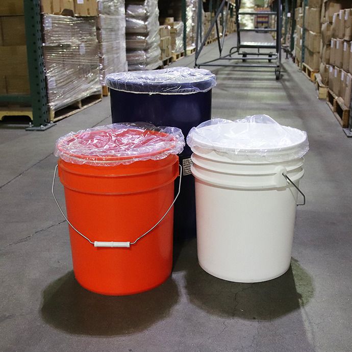 5 Gal [19L] - 4 mil - Elastic Drum Cover (100/case) - EDC4PE5GD11